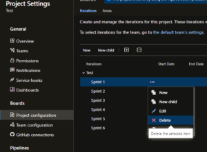 How to Delete a Sprint in Azure DevOps – DvlprLife.com