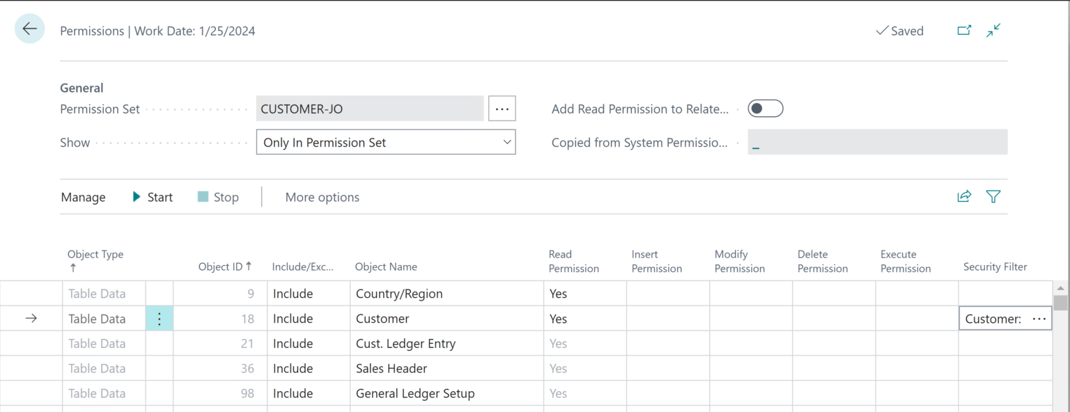 Dynamics 365 Business Central Using Security Filters To Limit Data