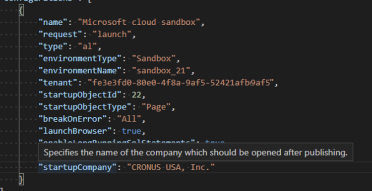 Dynamics 365 Business Central 2022 Wave 2 – Launch in a specific company from Visual Studio Code ...