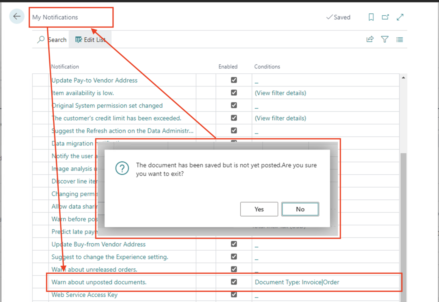 Real things I’m asked – Business Central hide the warning when you ...