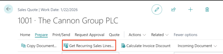 Real Things I’m asked: Microsoft Dynamics 365 Business Central Recurring Sales Invoices ...