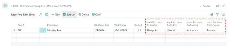 Real Things I’m asked: Microsoft Dynamics 365 Business Central Recurring Sales Invoices ...